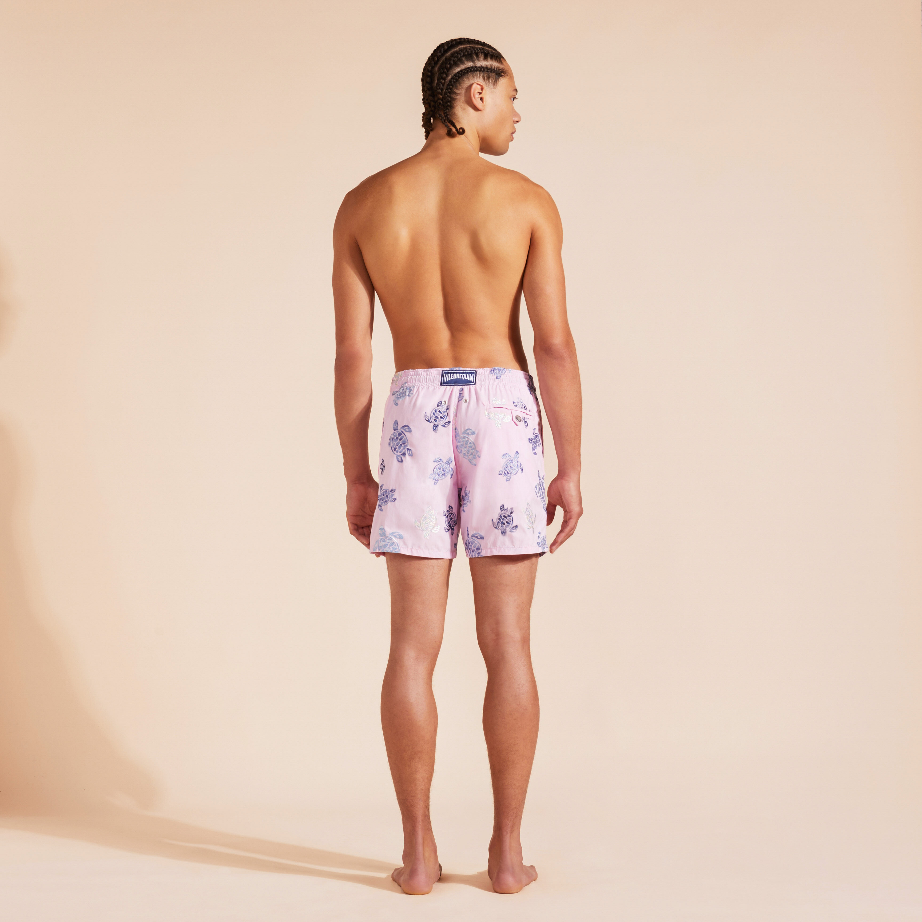 Men Swim Shorts Embroidered Tortue Multicolore | Vilebrequin Men Swim Shorts Embroidered Tortue Multicolore | Vilebrequin