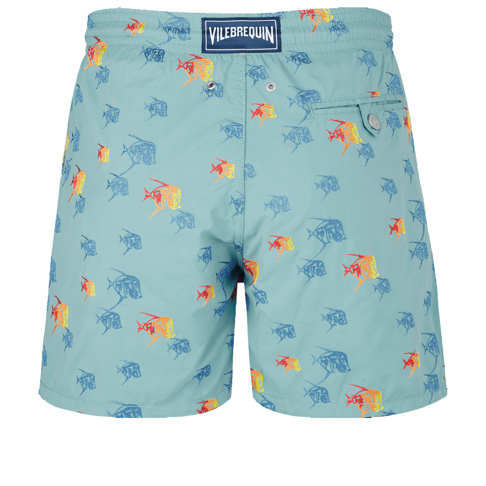 Men Embroidered Swim Trunks Piranhas Vilebrequin Men Swimwear