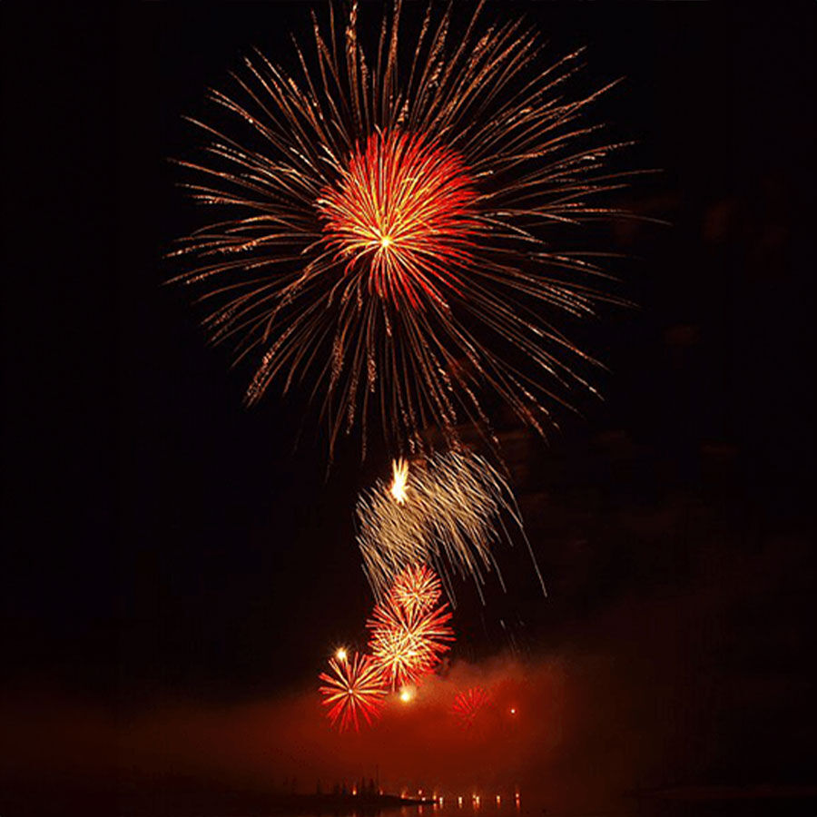 beautiful firework display