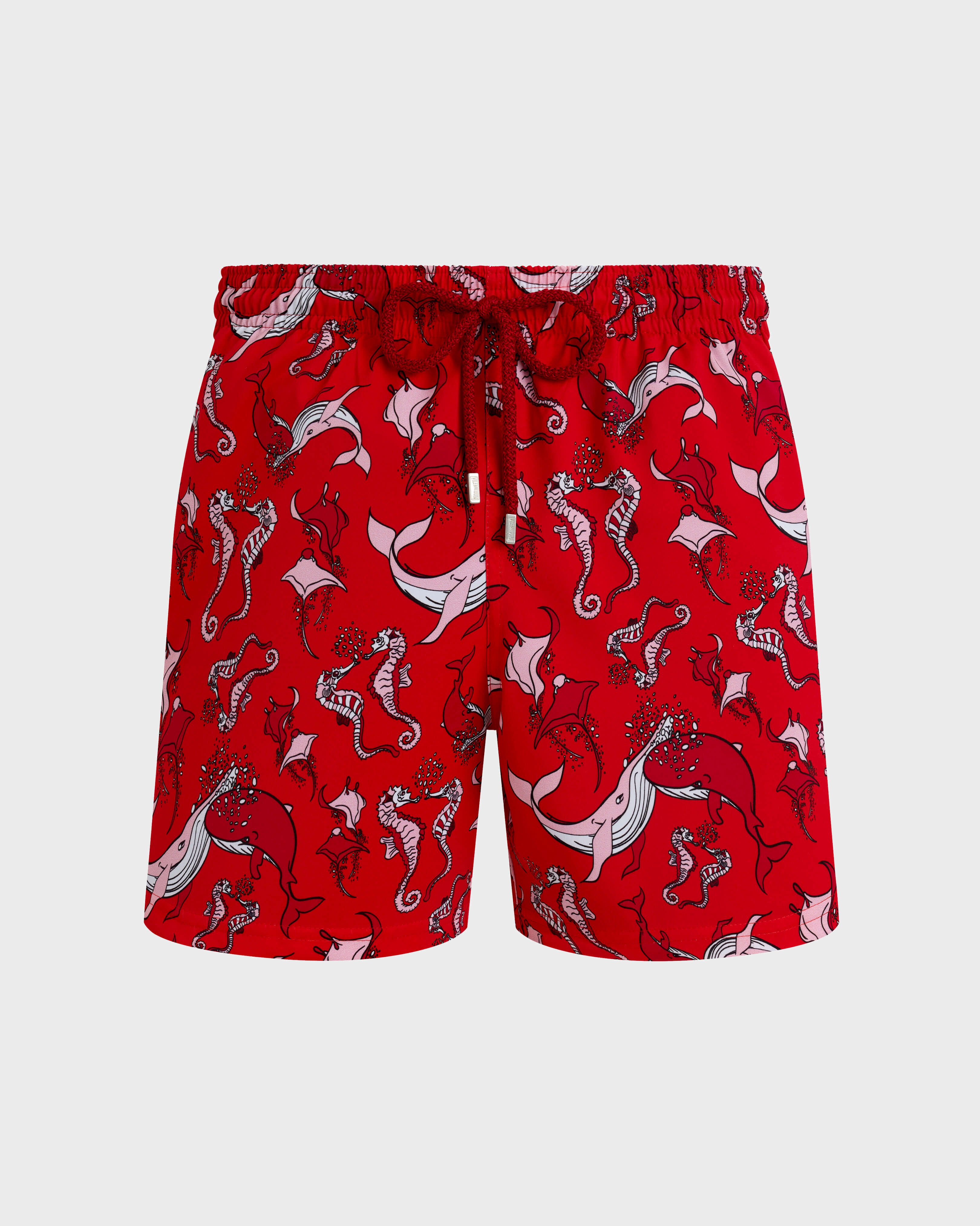 Men Stretch Short Swim Shorts Whales love | Vilebrequin