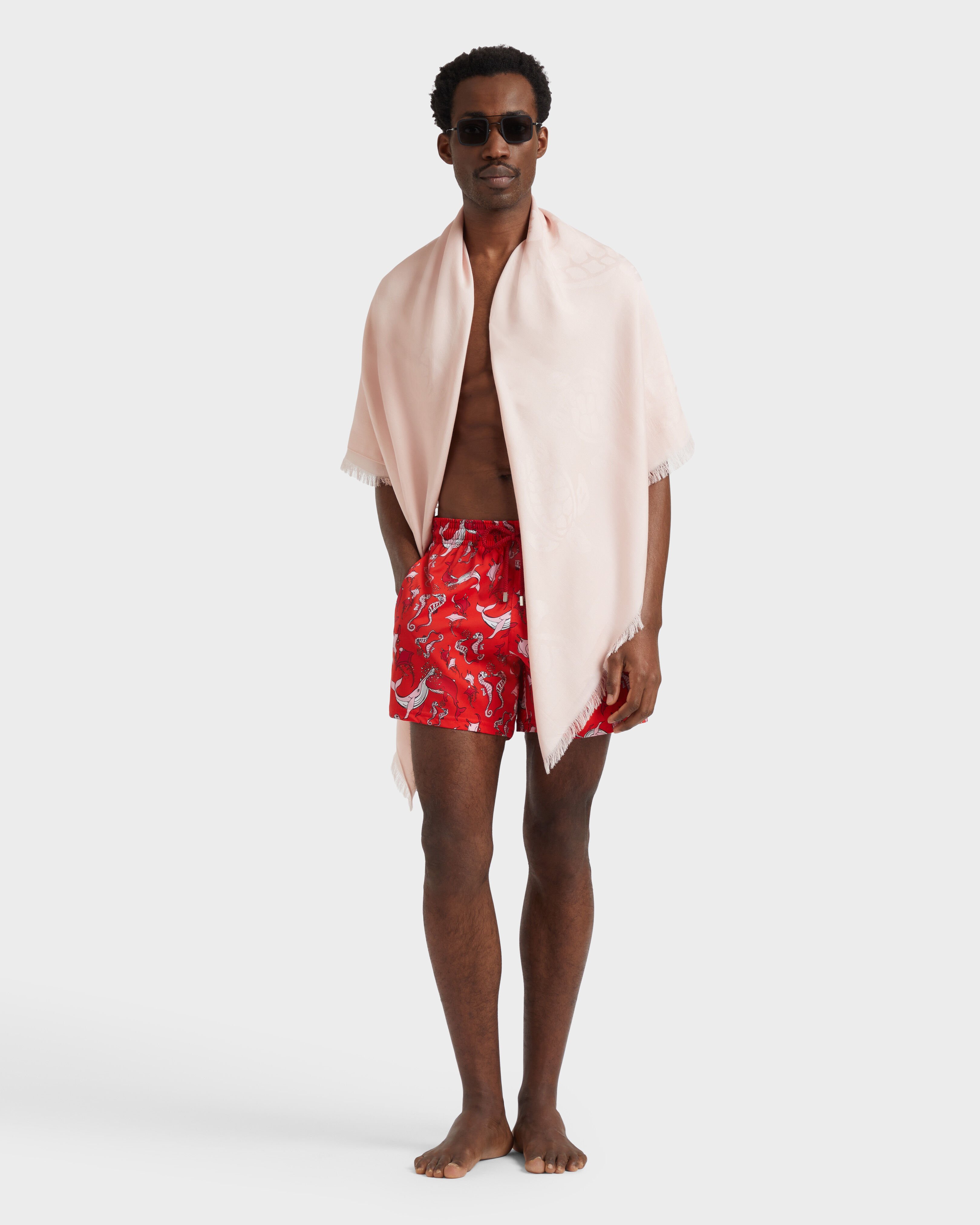 Men Stretch Short Swim Shorts Whales love | Vilebrequin