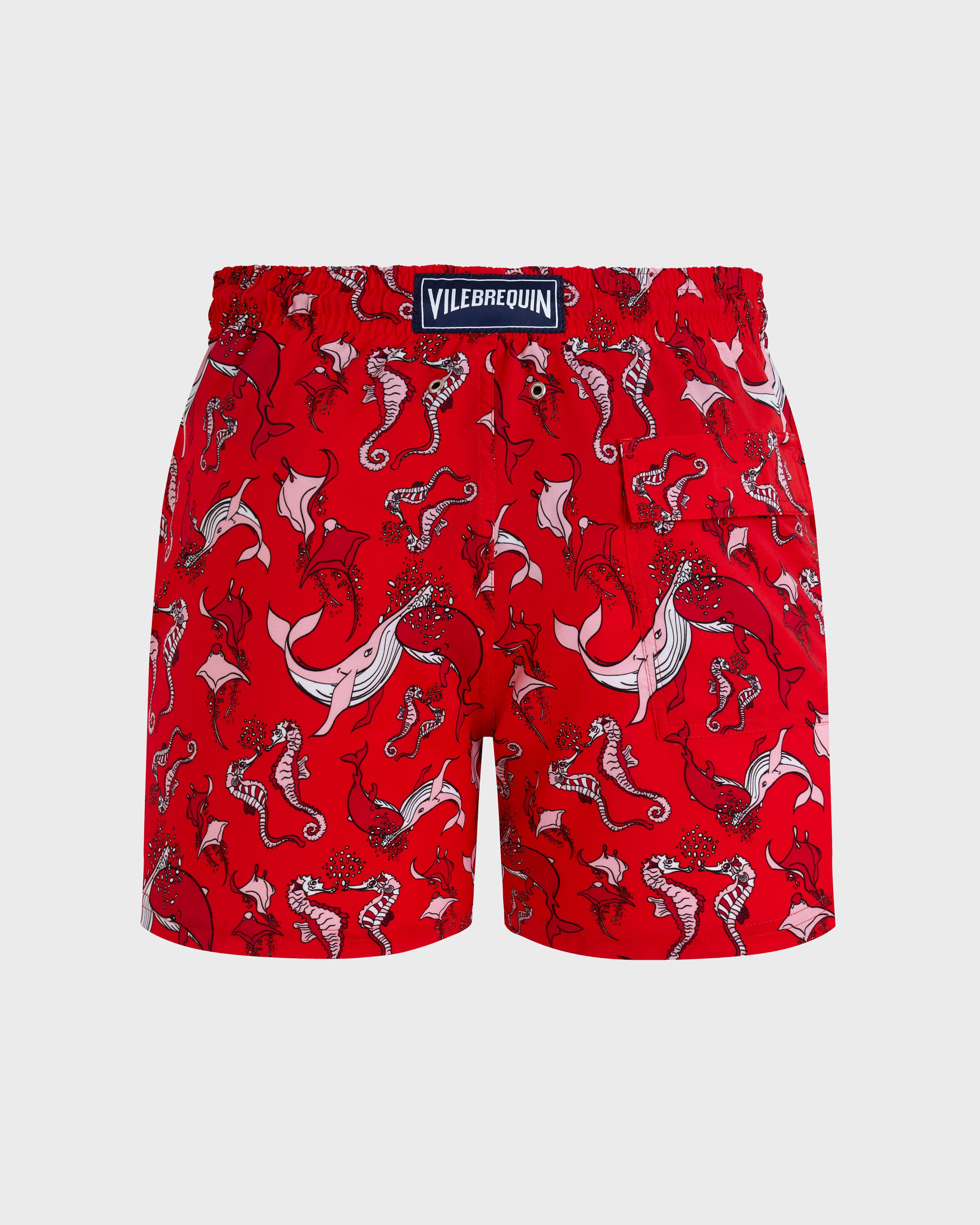 Men Stretch Short Swim Shorts Whales love | Vilebrequin
