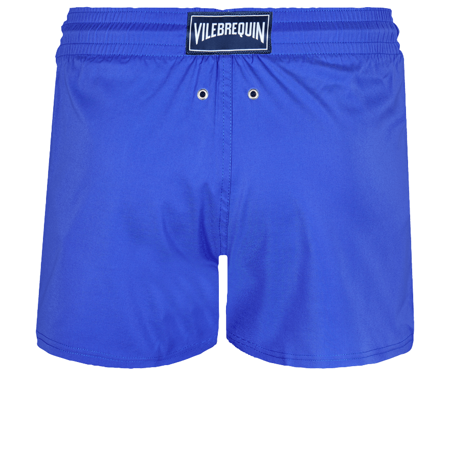 Men Swim Trunks Short And Fitted Stretch Solid Site Vilebrequin
